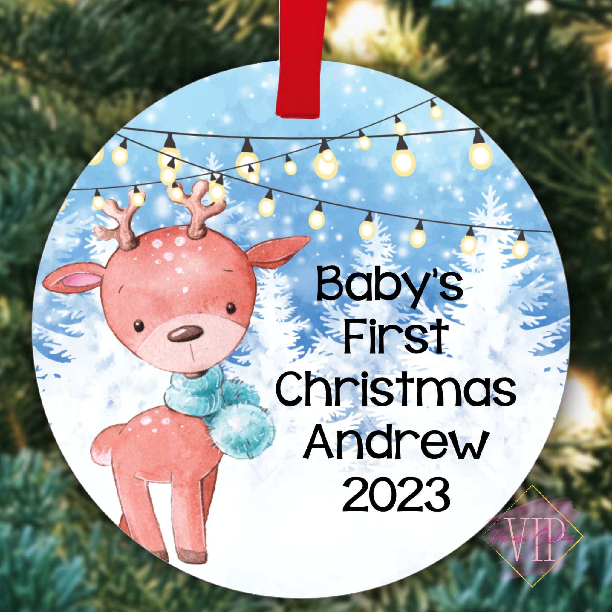 Baby's first year ornament – VIPease Customs